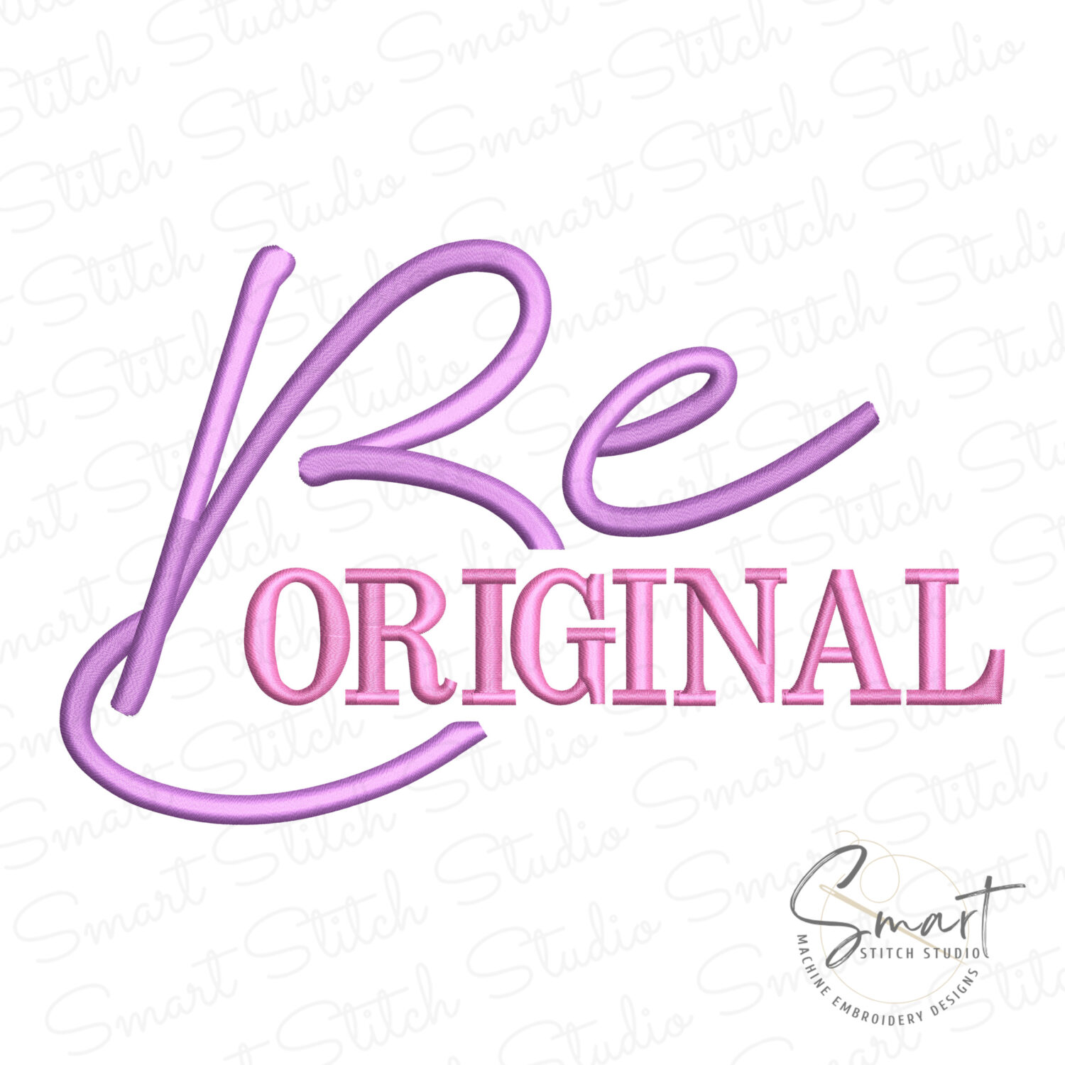 Be Original Embroidery Design - Modern Machine Embroidery File