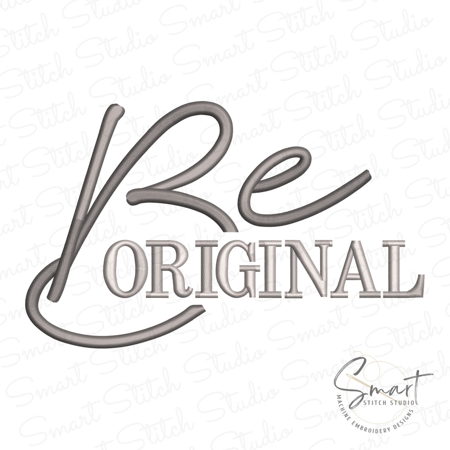 Be Original Embroidery Design - Modern Machine Embroidery File