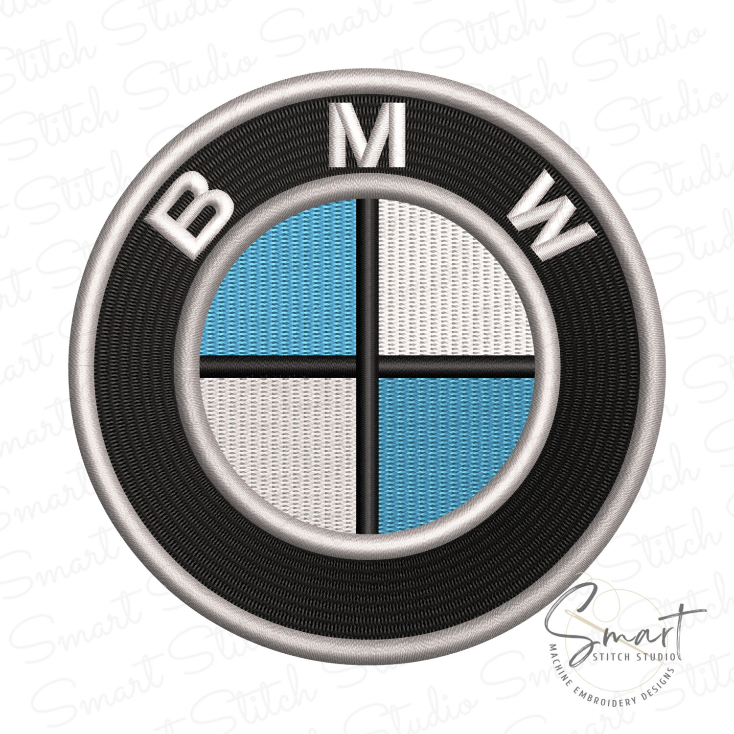 BMW Logo Embroidery Design – Luxury Car Machine File