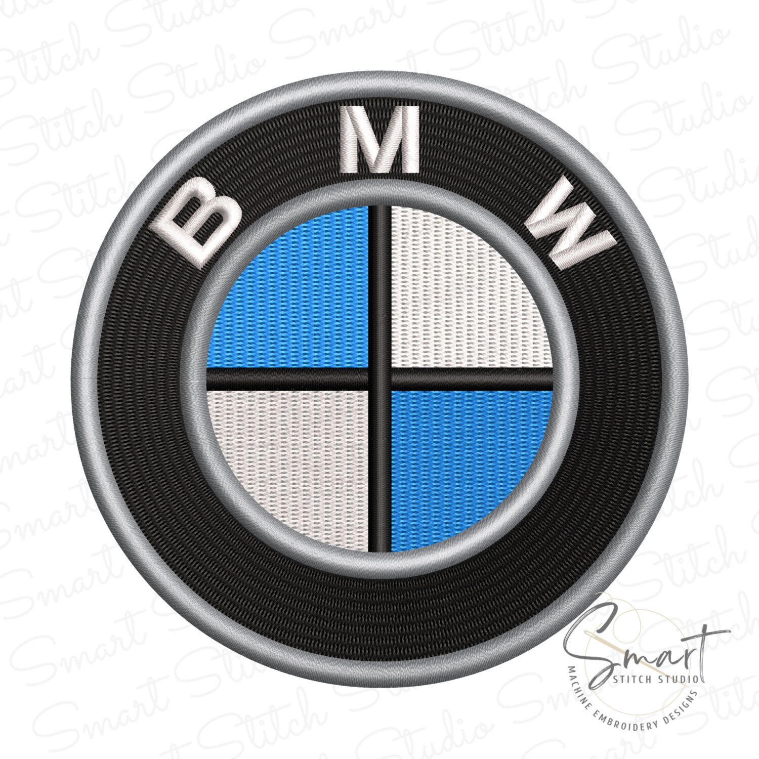 BMW Logo Embroidery Design – Luxury Car Machine File