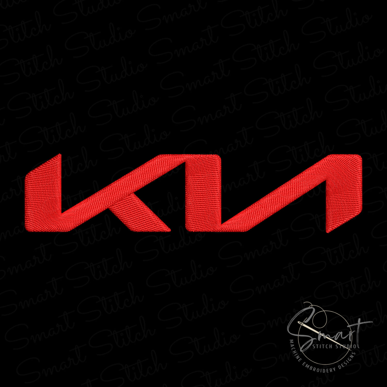 Kia Logo Embroidery Design – Car Emblem Machine File