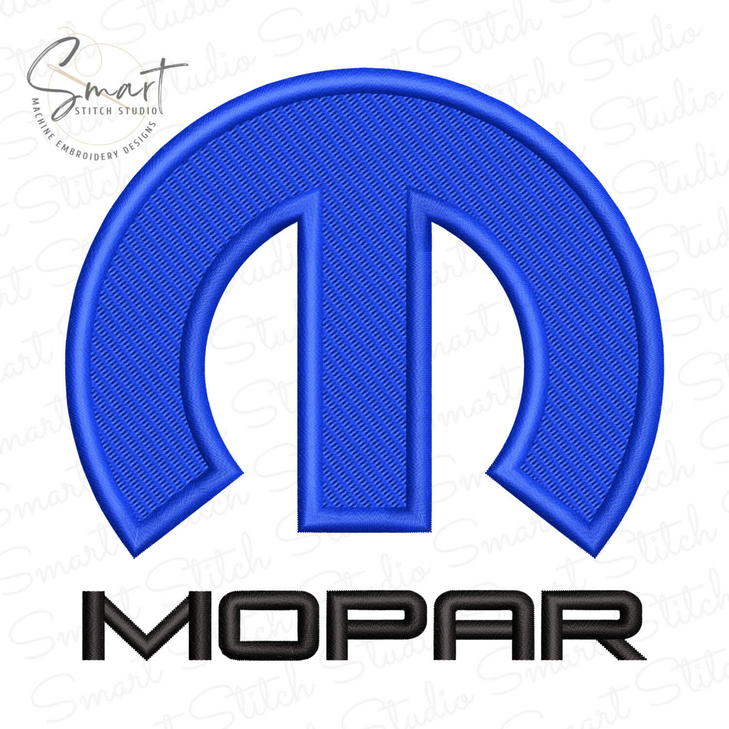 Mopar Logo Embroidery Design – Muscle Car Machine File