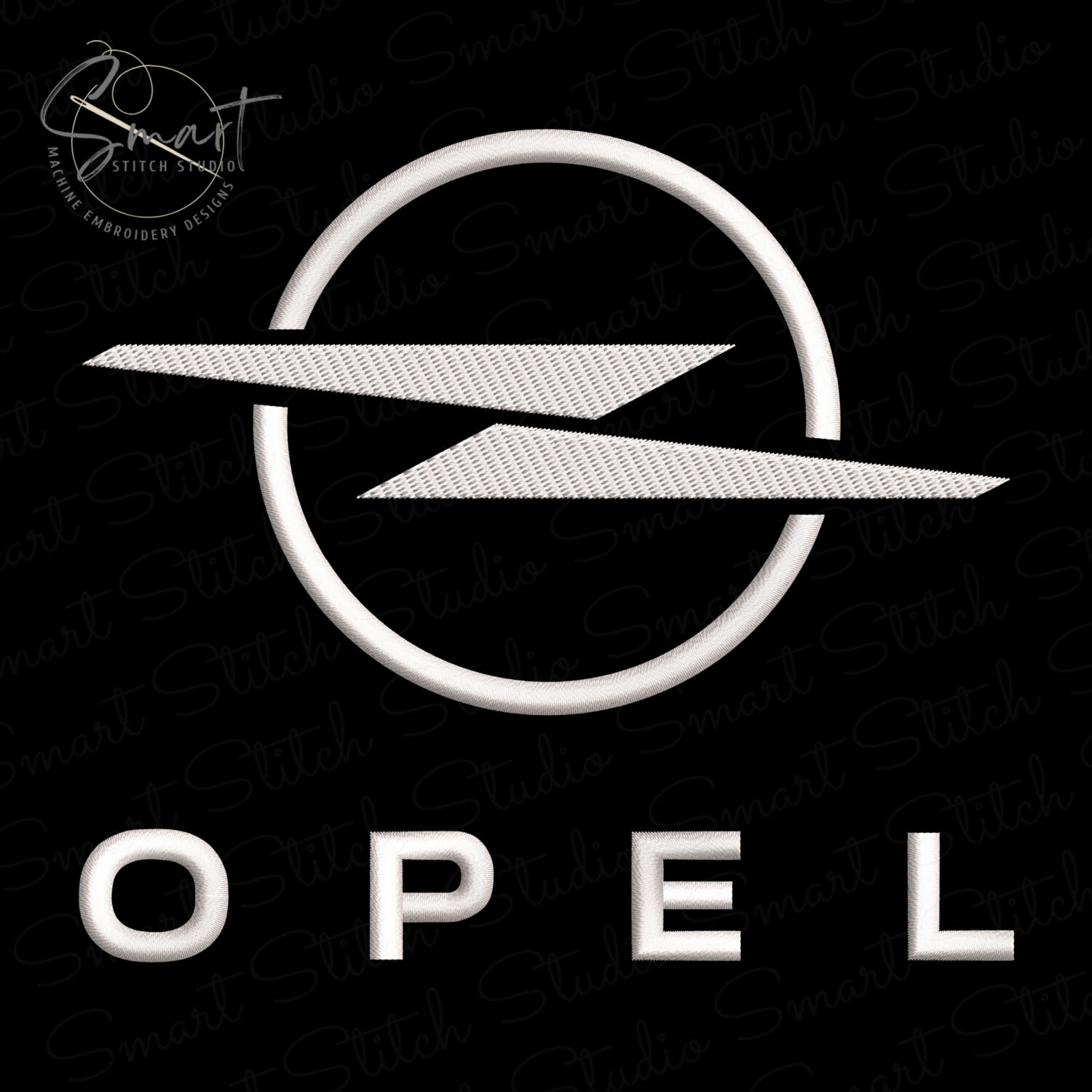 Opel Logo Embroidery Design – German Car Logo Machine File