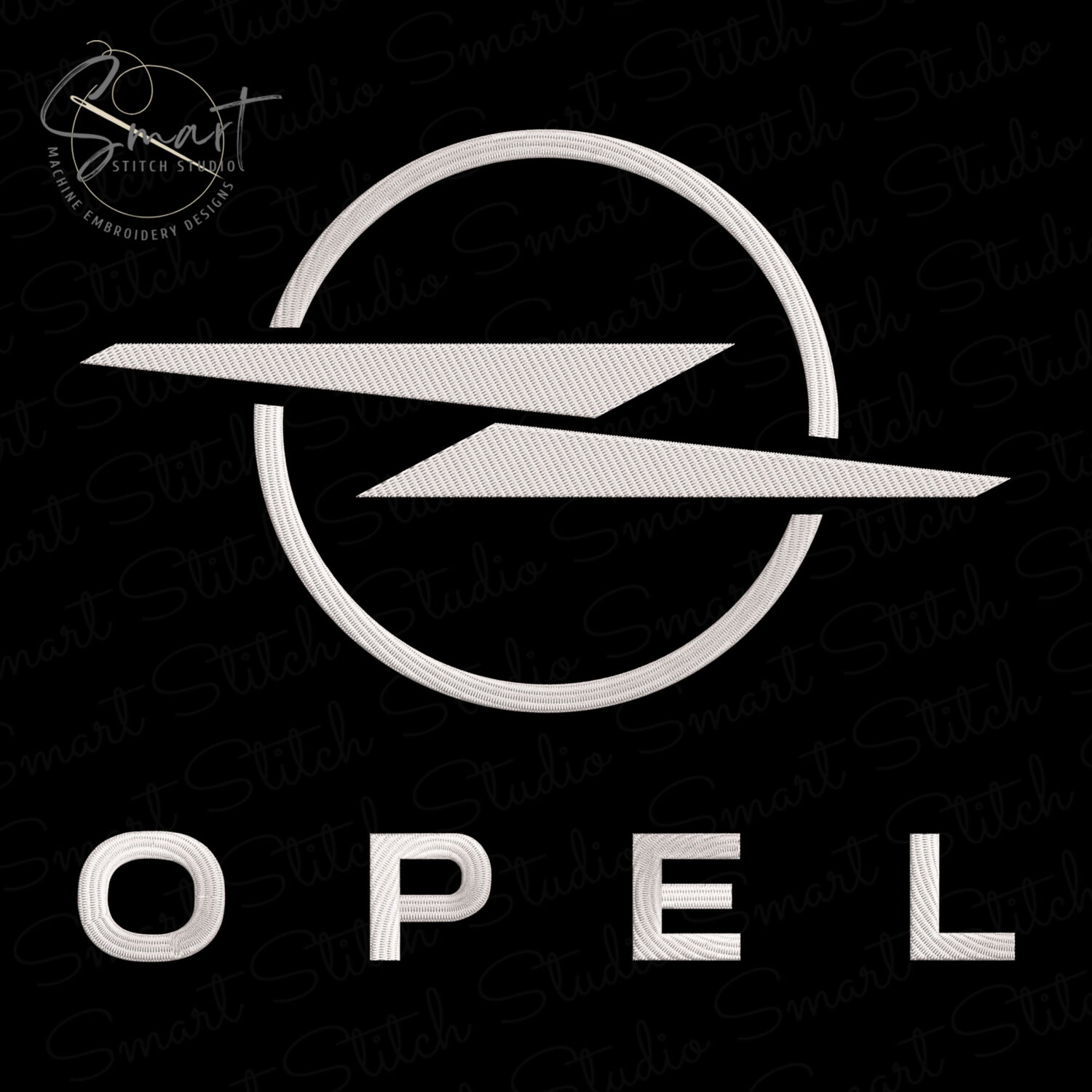 Opel Logo Embroidery Design – German Car Logo Machine File
