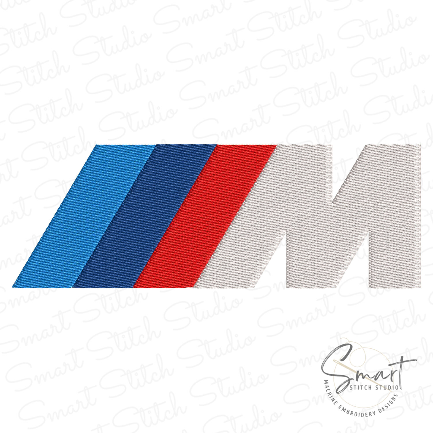 BMW M Embroidery Design – Car Logo Machine Embroidery File