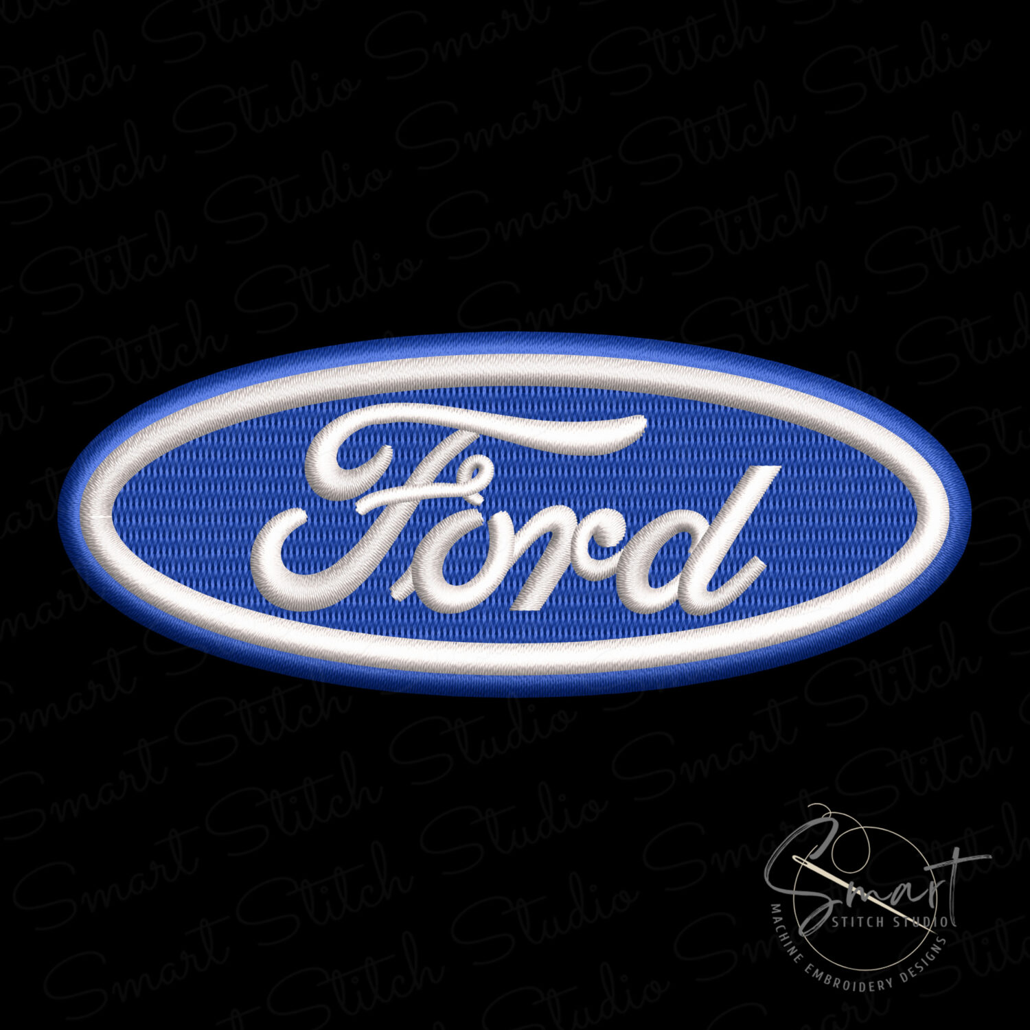 Ford Logo Embroidery Design | Ford Machine Embroidery File
