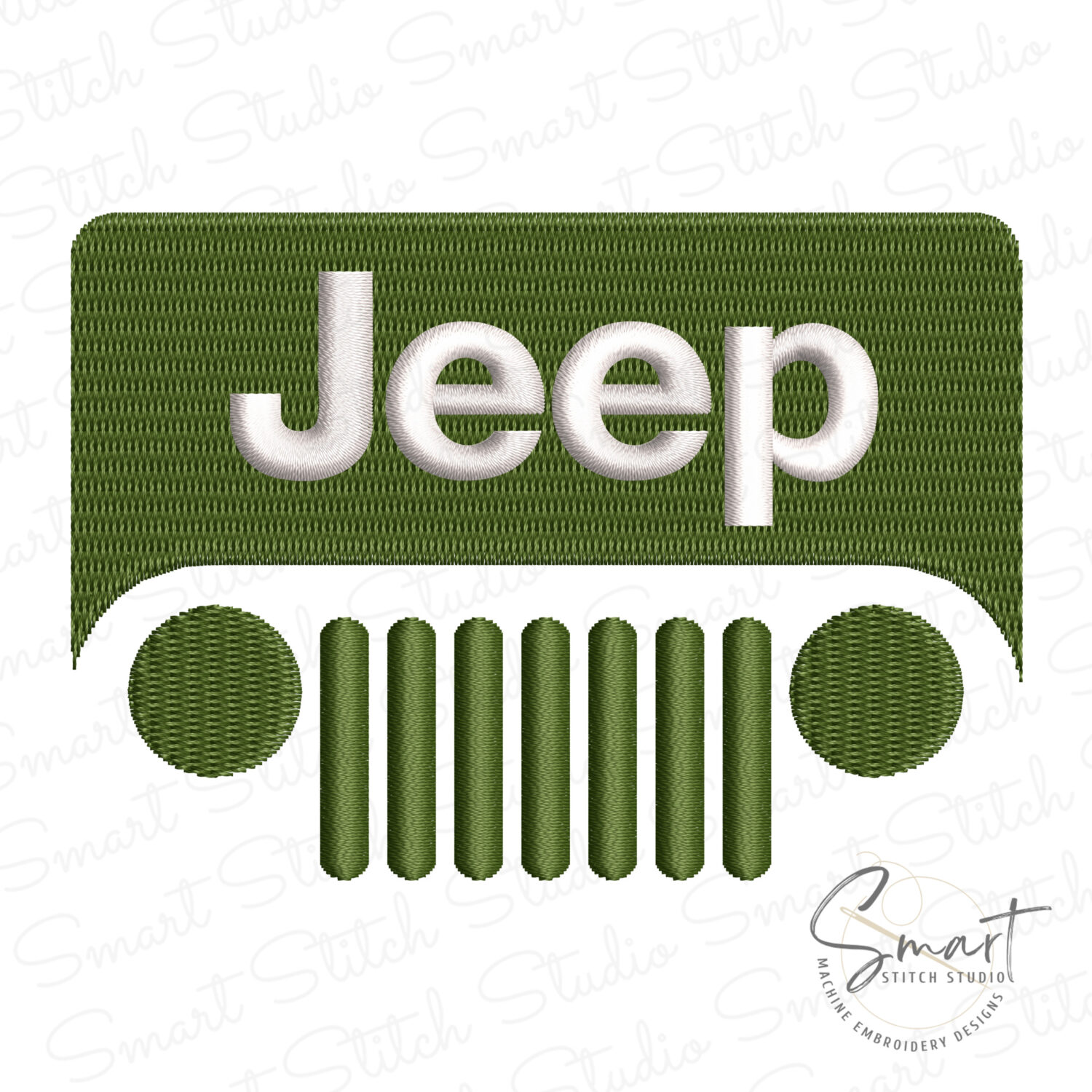 Jeep Logo Embroidery Design – Car Brand Machine File