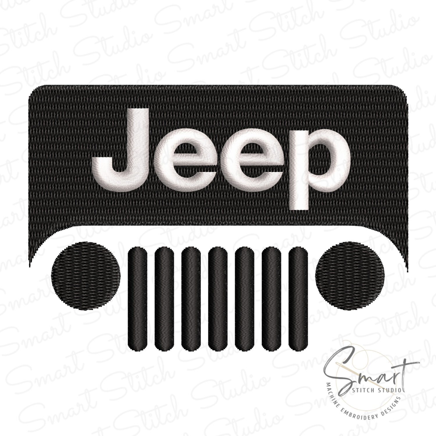 Jeep Logo Embroidery Design – Car Brand Machine File