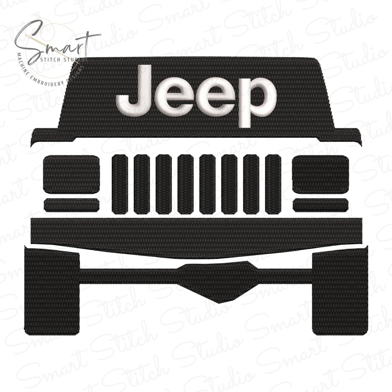 Jeep XJ Embroidery Design | Cherokee XJ Logo Machine File