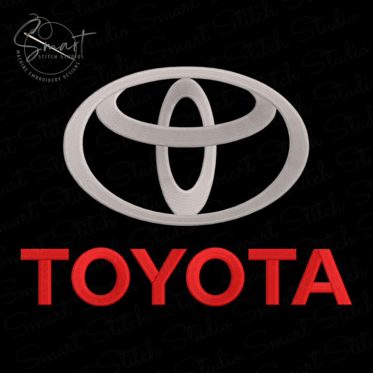Toyota Logo Embroidery Design | Toyota Emblem Machine File