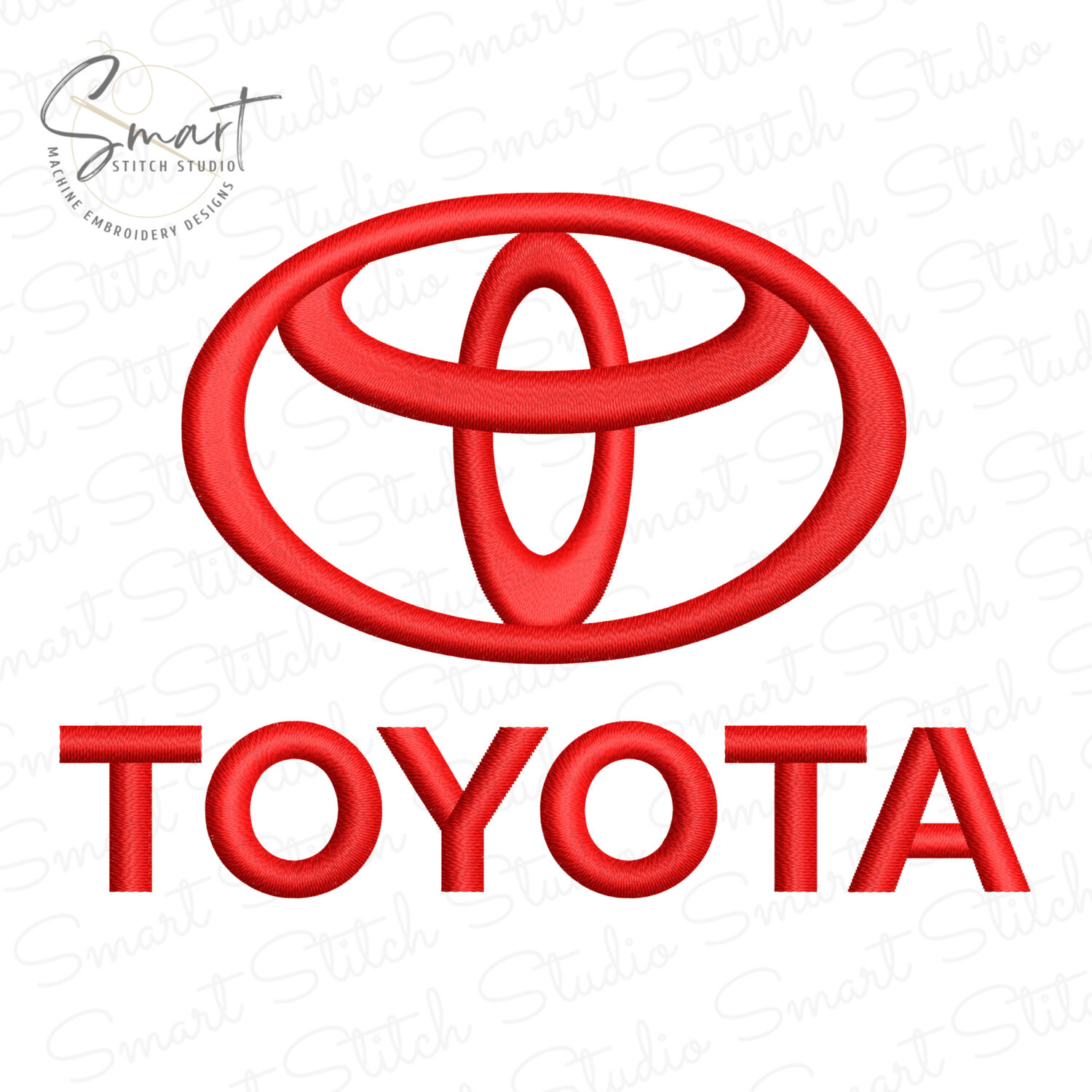 Toyota Logo Embroidery Design | Toyota Emblem Machine File
