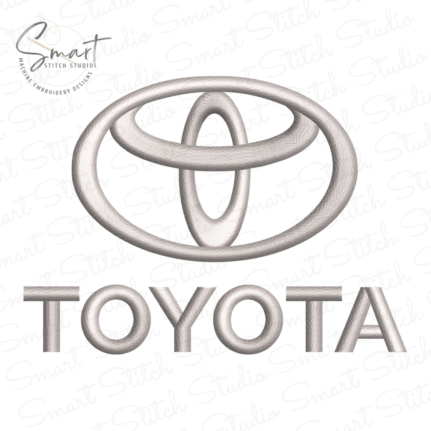 Toyota Logo Embroidery Design | Toyota Emblem Machine File